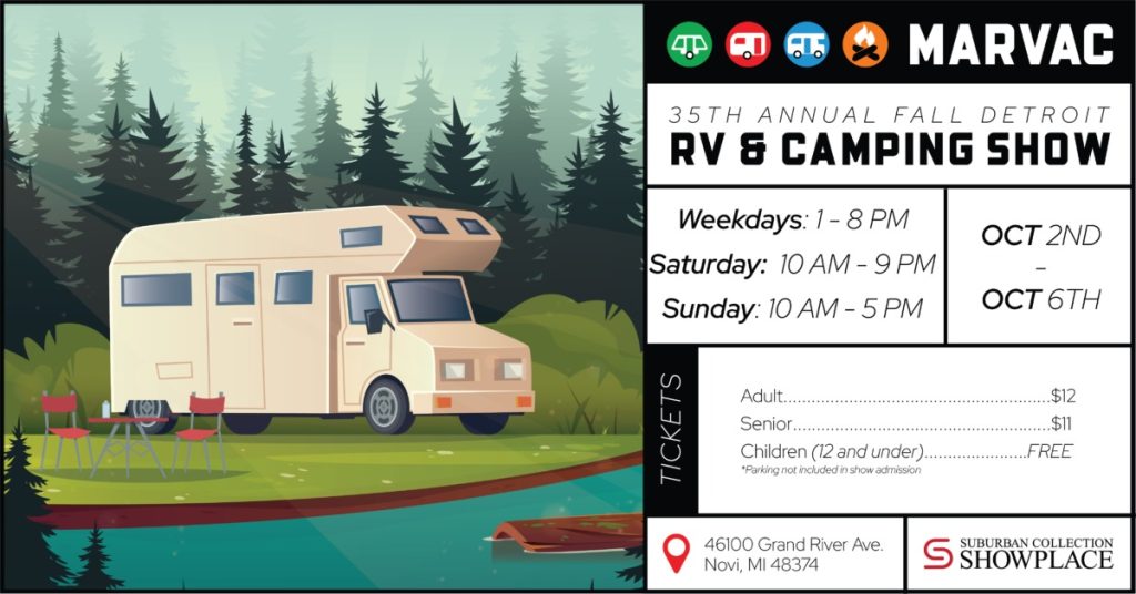 Explore the Best of RVs: 35th Annual Fall MARVAC Detroit RV & Camping ...
